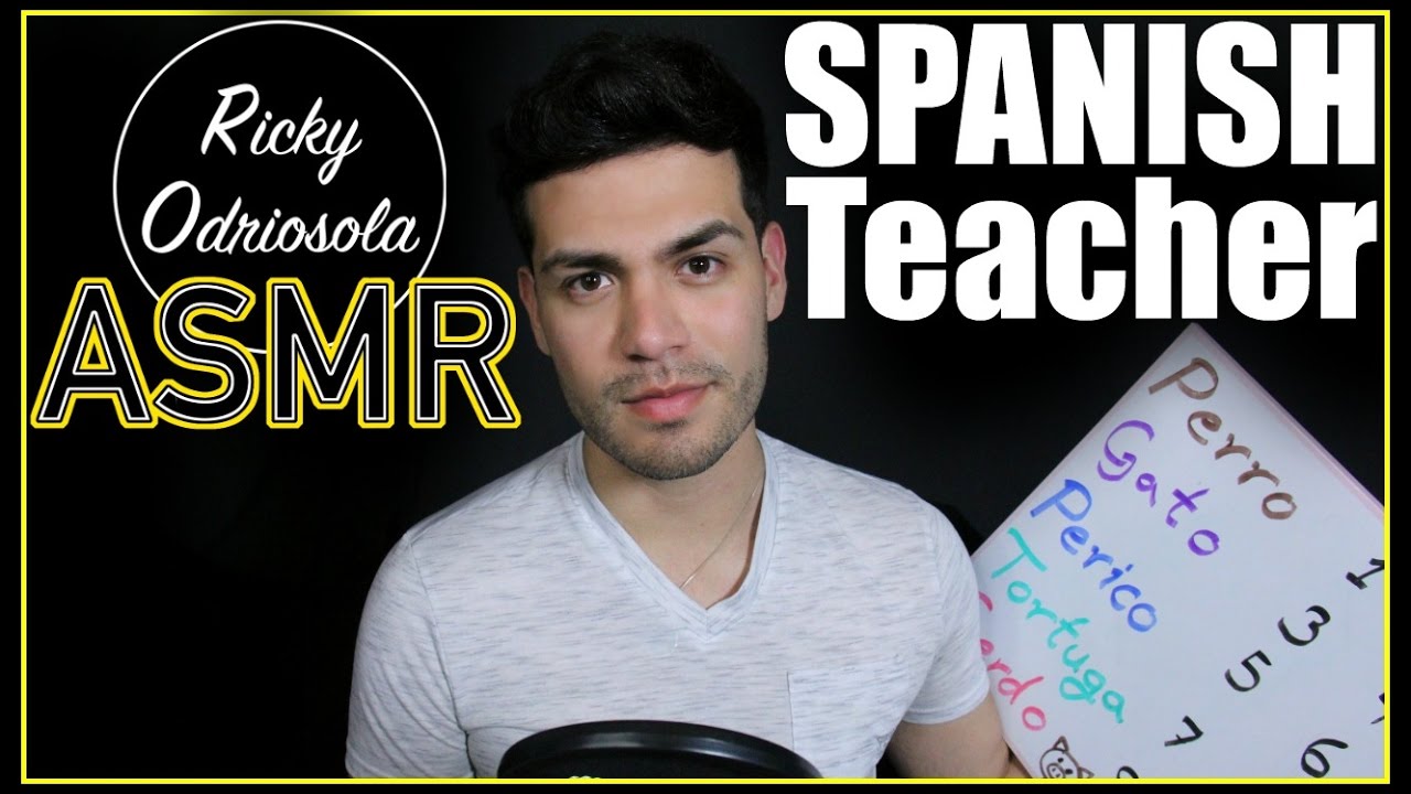 ASMR - Whispering Spanish Teacher Role Play (Close Up Male Whisper for ...