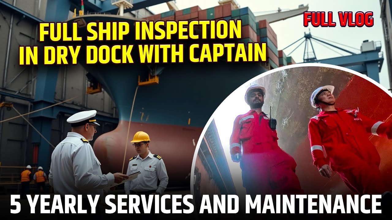 Intresting😱😱 | Full Ship's Hull Inspection With Captain in Dry Dock ...