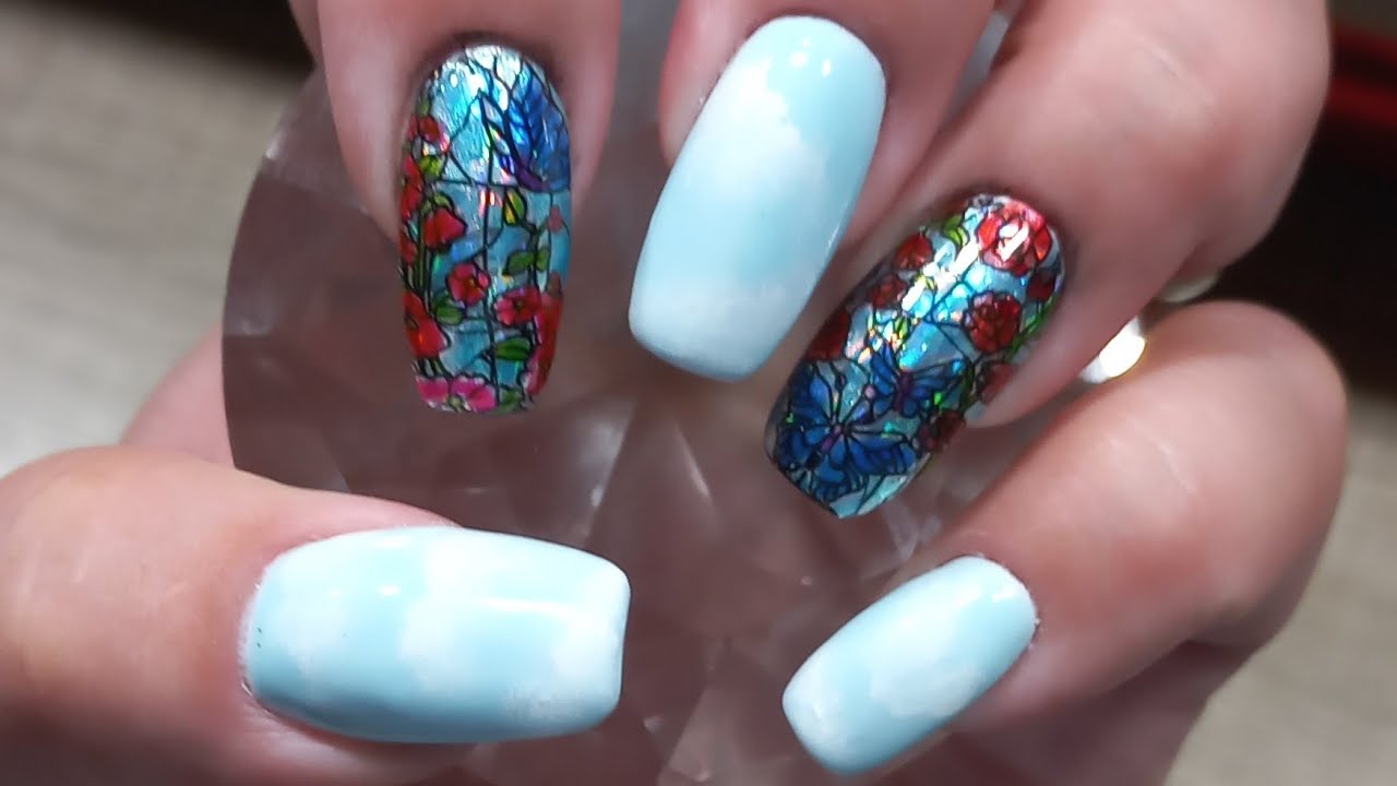 stained glass mani - YouTube