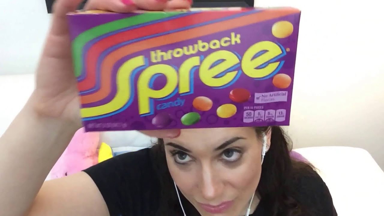 ASMR Candy: Spree Box Whispering, Tracing, Tapping, Mouth Sounds, Candy ...
