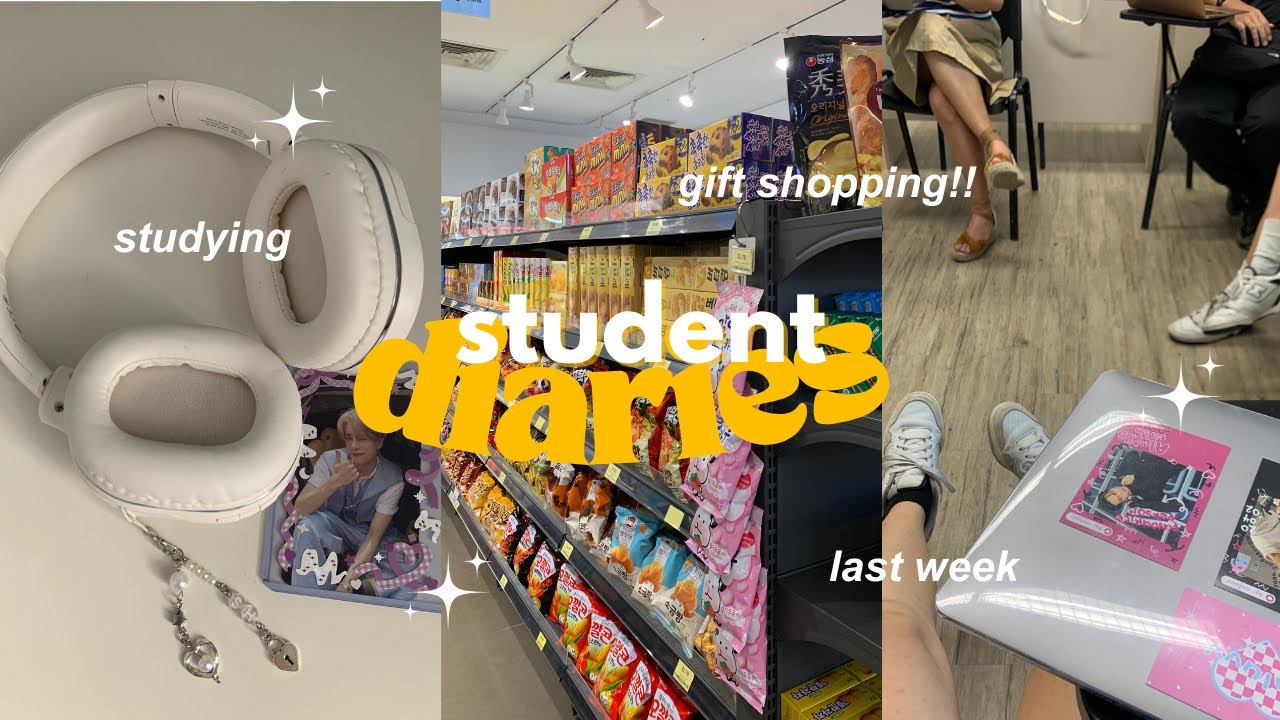 student diaries🎥: last week of school, gift shopping, studying - YouTube