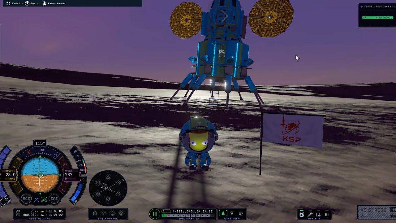 KSP 2 Eve Lander Coming In Like A Comet. - YouTube