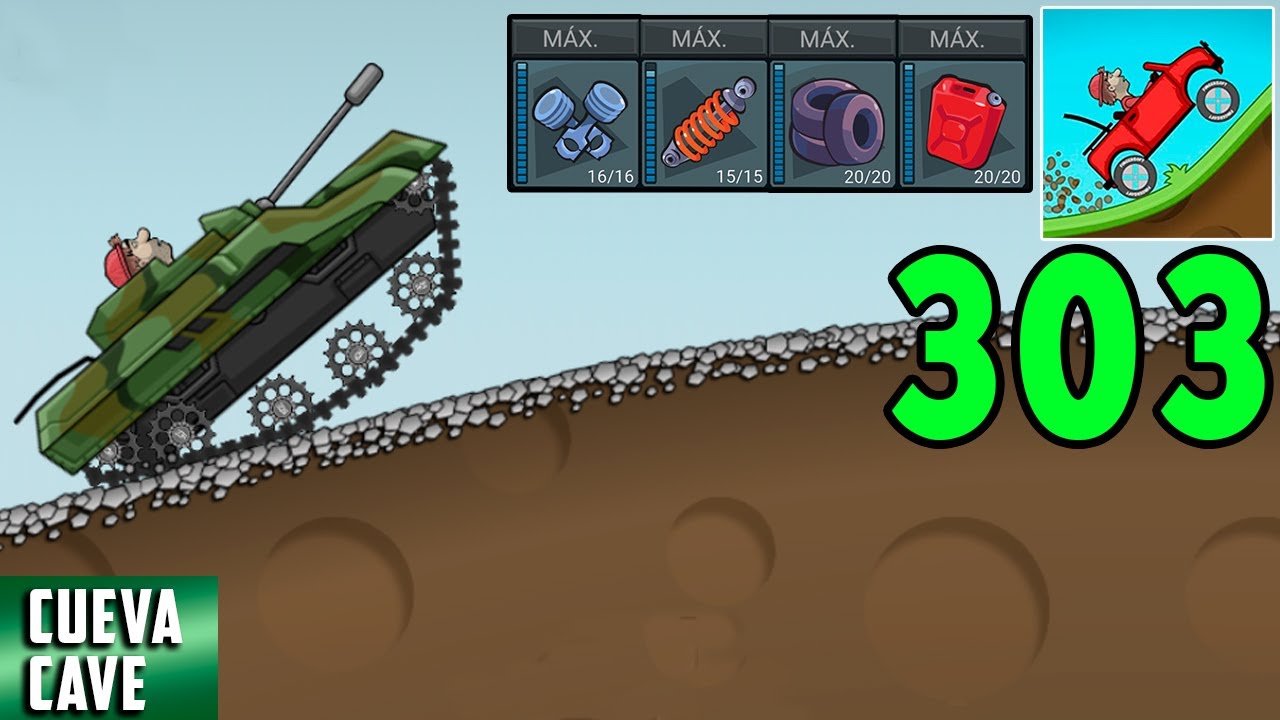 Hill Climb Racing - TANK in CAVE - Gameplay Walkthrough Part 303 ...