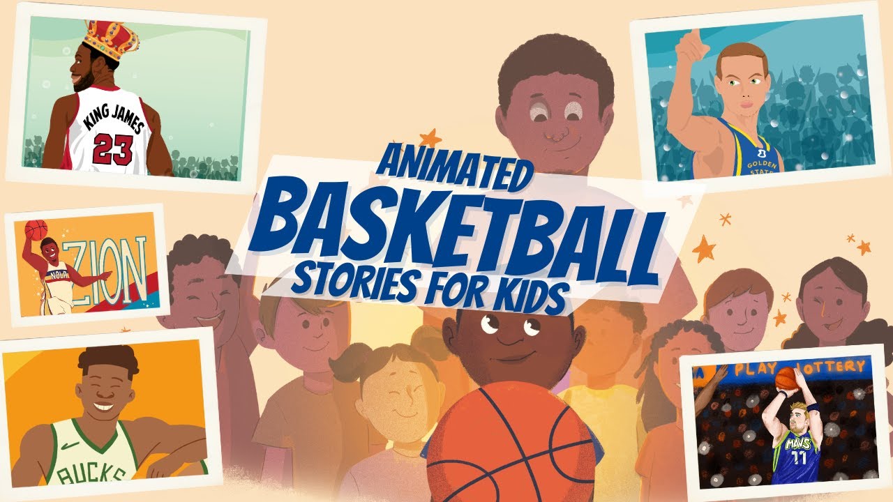 Animated NBA Basketball Stories For Kids Biographies of Lebron Steph ...
