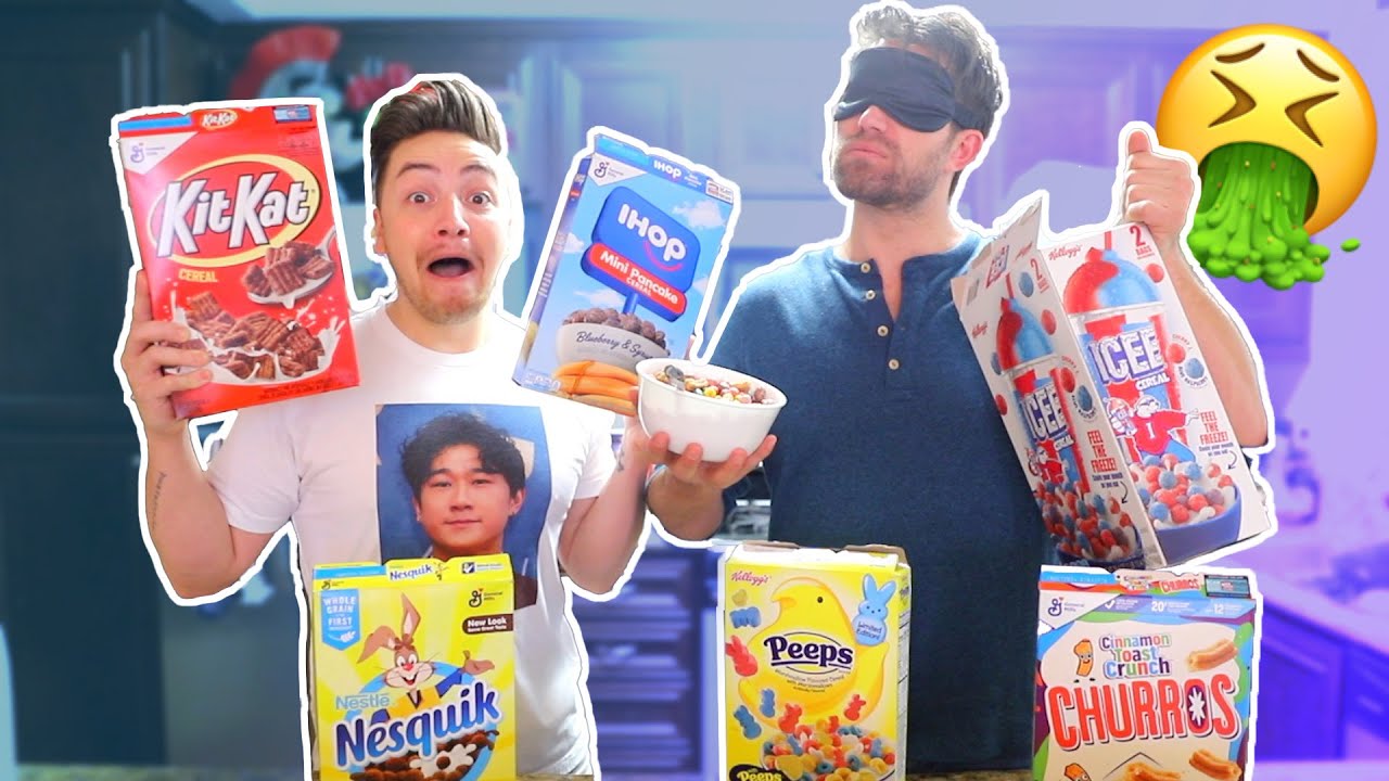 Blind Taste Testing Weird Cereal - YouTube