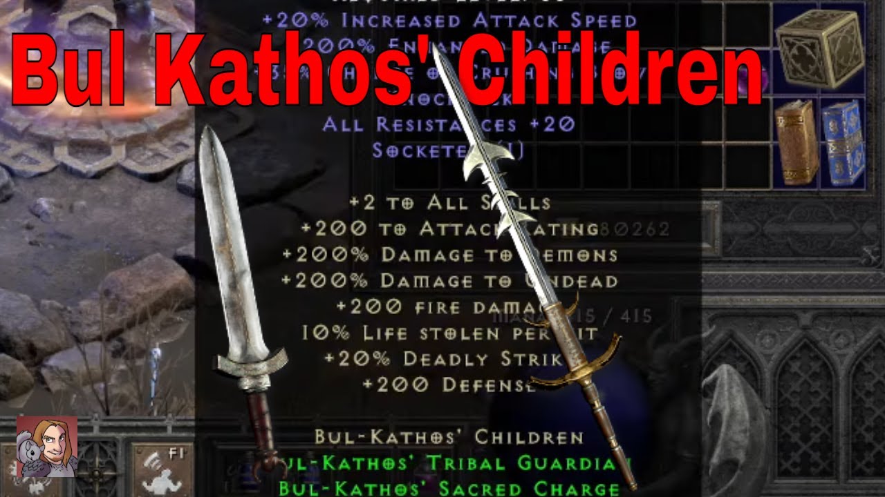 D2R Upgraded Sets - Bul Kathos' Children (2 Piece Set) - YouTube