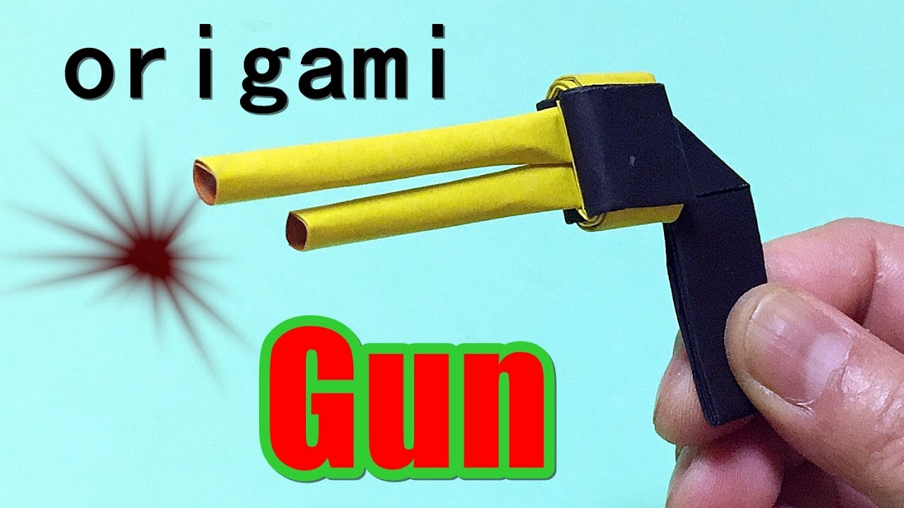Amaging Origami Weapon Gun Easy but Cool for Kids | How to Make a Paper ...