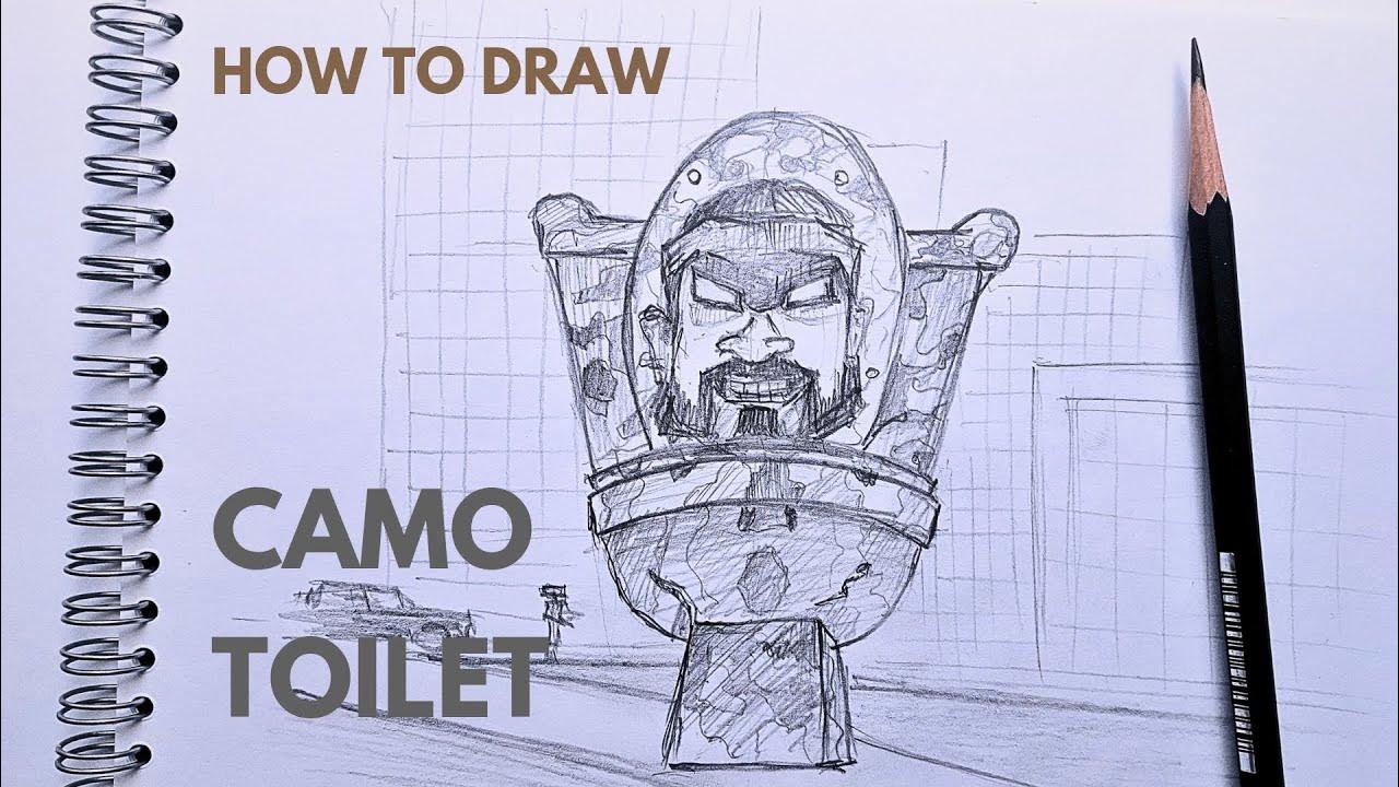 Skibidi Toilet How to draw CAMO Toilet from @DaFuqBoom - YouTube