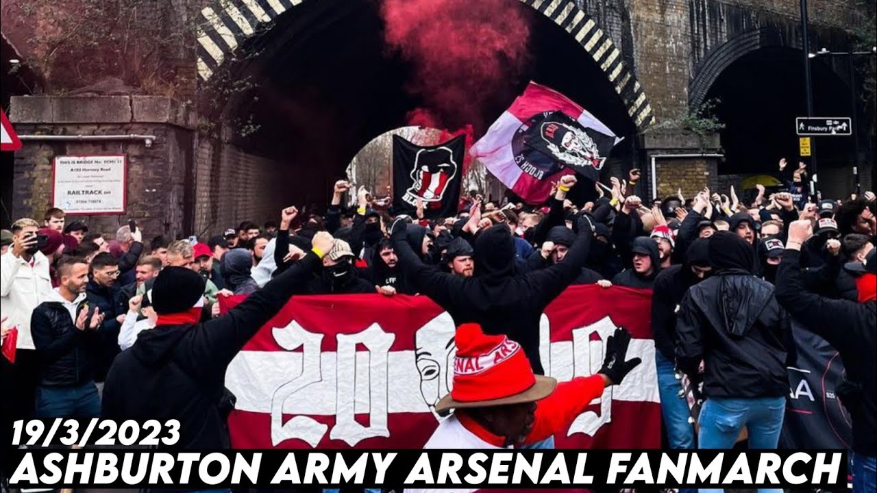 ASHBURTON ARMY ARSENAL FANMARCH || Arsenal vs Crystal Palace 19/3/2023 ...