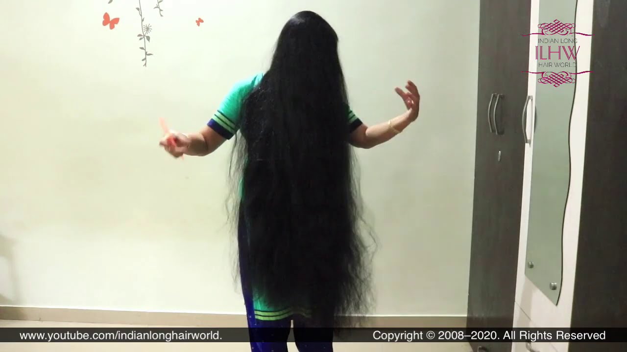 Easy Hair Detangling Using Wide Tooth Comb | Detangle Long Hair Care ...