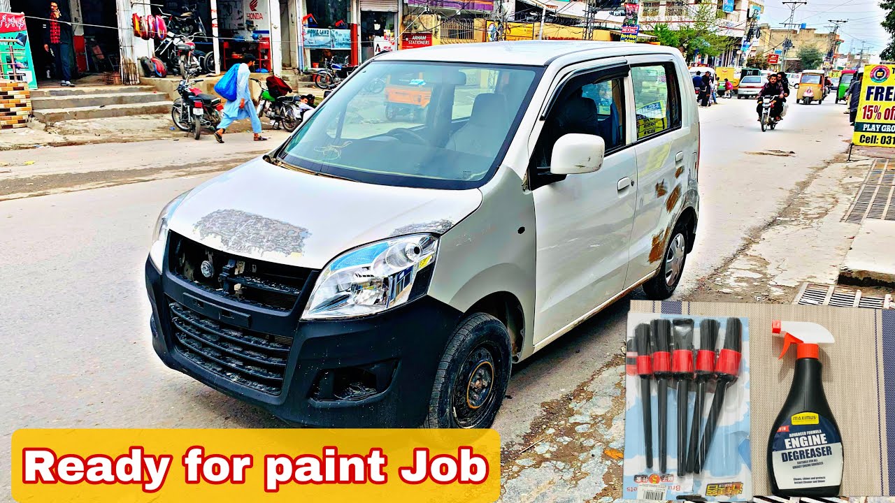 Wagon R ready for paint || New car detailing products for Rebo - YouTube