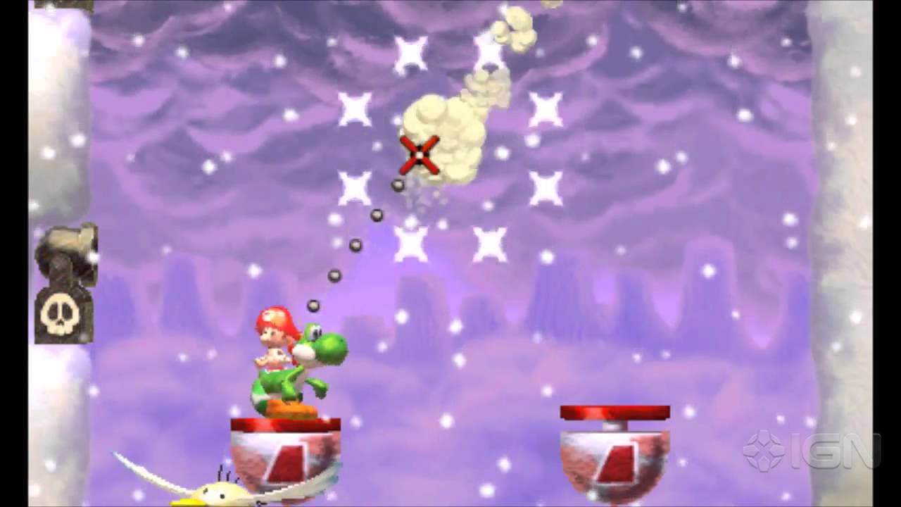 Yoshi's New Island Collectibles Guide - World 5-S: Snow Go Mountain ...