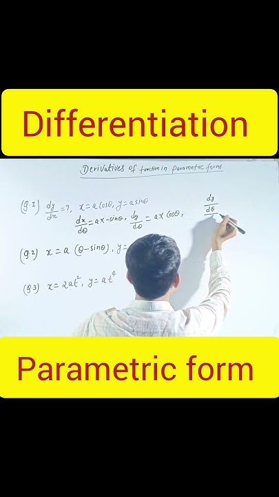 Derivatives of the function in parametric form #shorts #derivative # ...