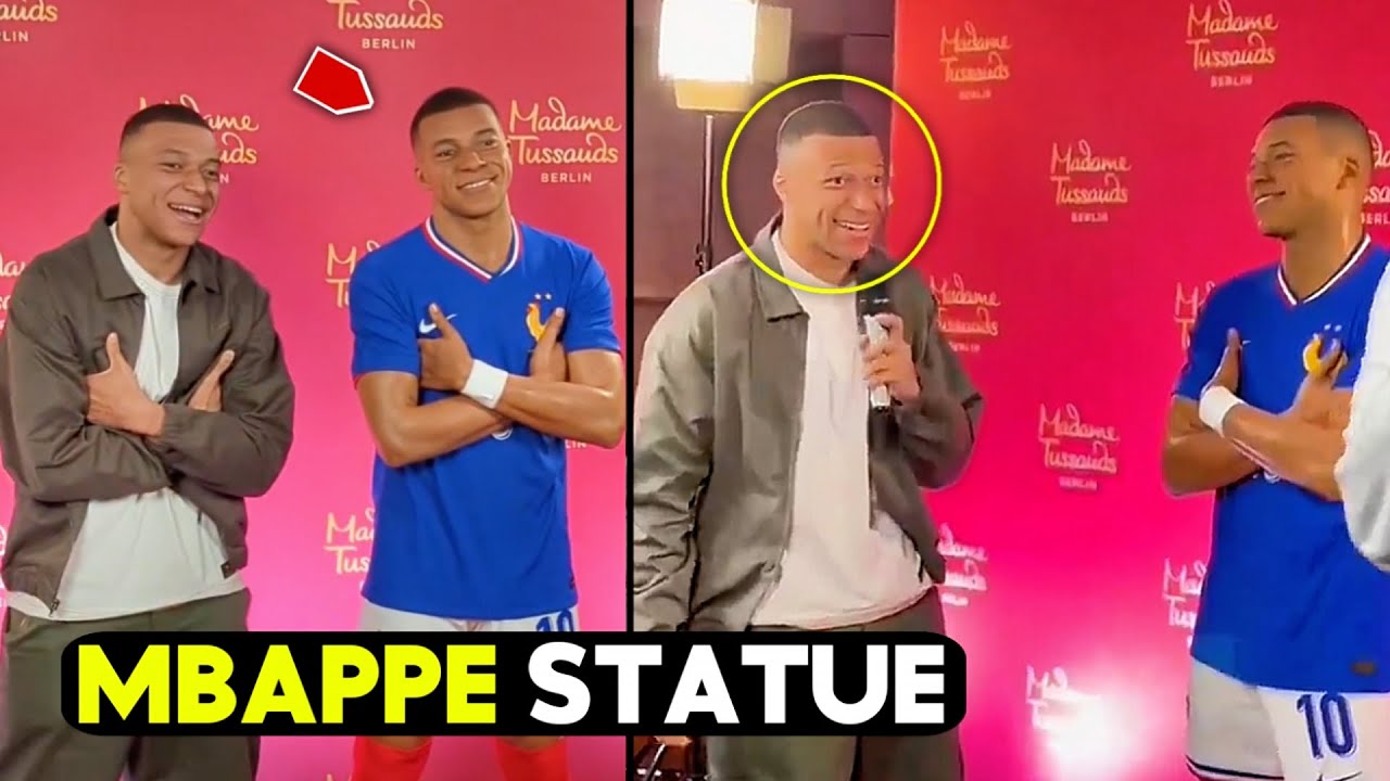 Kylian Mbappe Unveils His Wax Statue Which Bears a Striking Resemblance ...