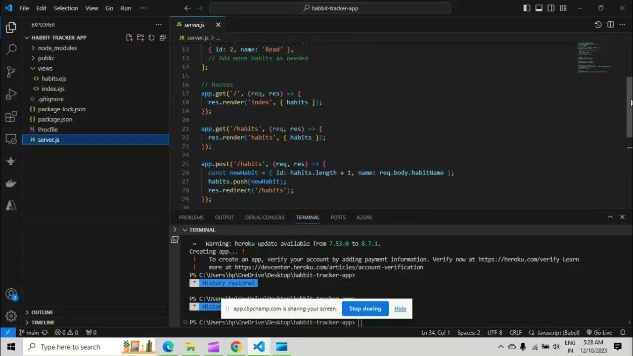 Habit tracker app || Node || ejs || css - YouTube