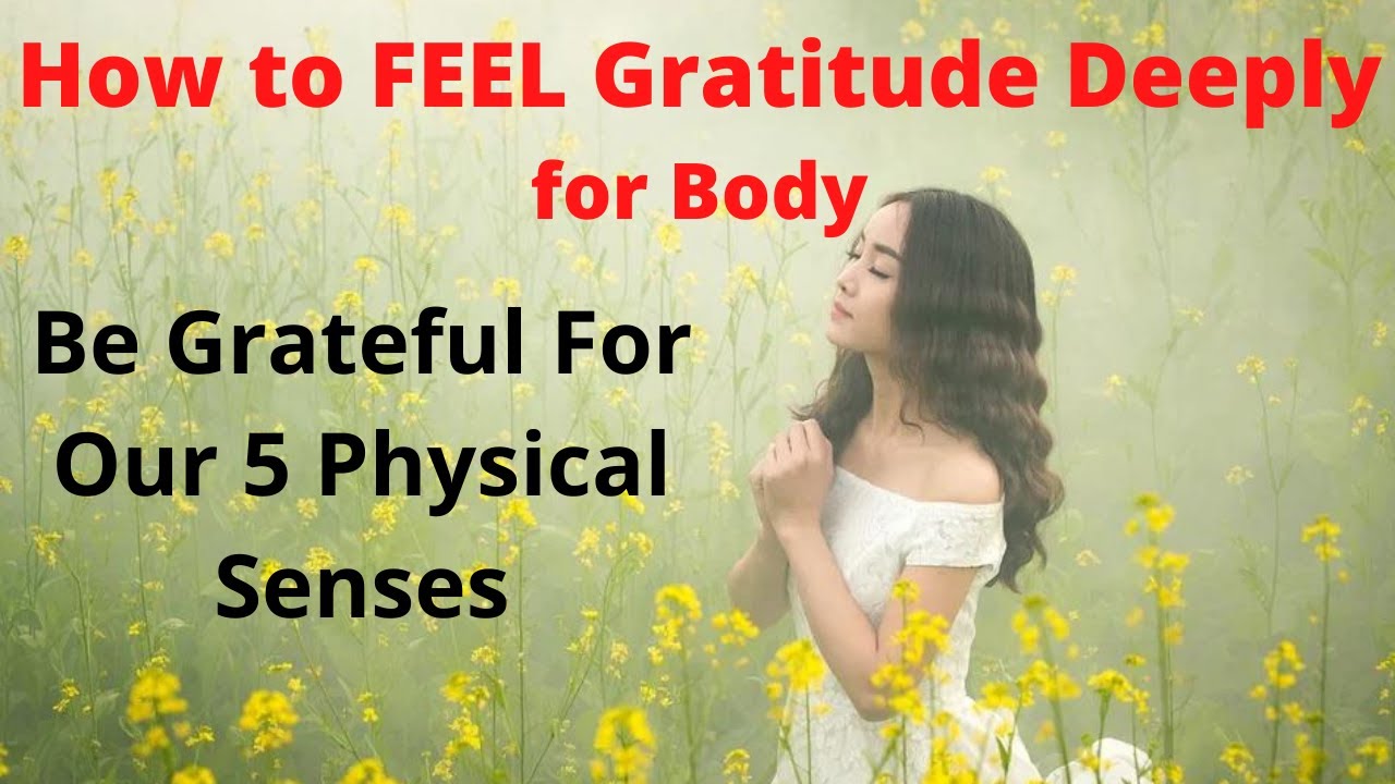 How to feel gratitude DEEPLY for body - Affirmations for 5 senses - YouTube
