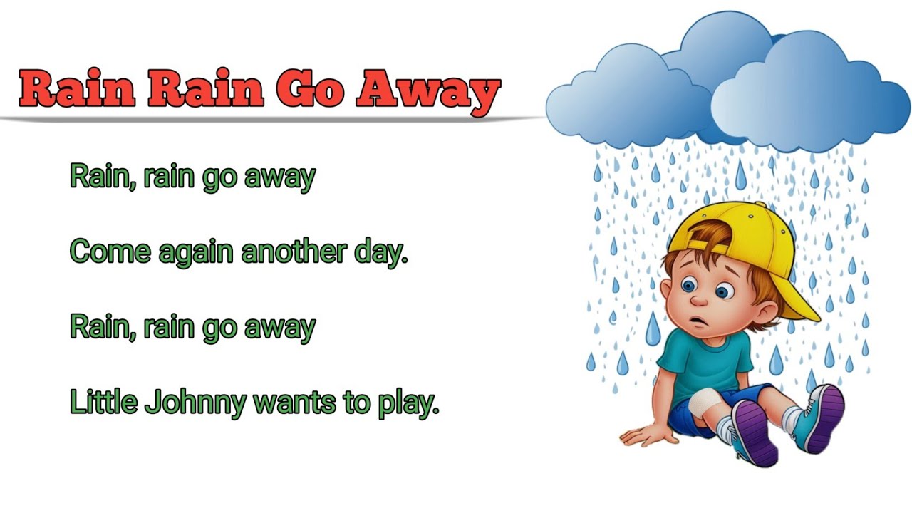 Rain rain go away poem || pre primary poem|• nursery rhyme@alltetmaster ...