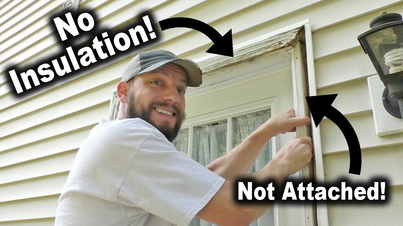 How to Fix a Poorly Installed Exterior Door | Re-secure, Insulation and ...