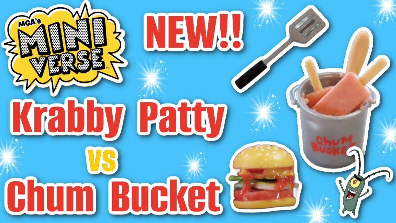 NEW Miniverse SPONGEBOB Series!! Making a Krabby Patty & Chum Bucket 🪣 ...