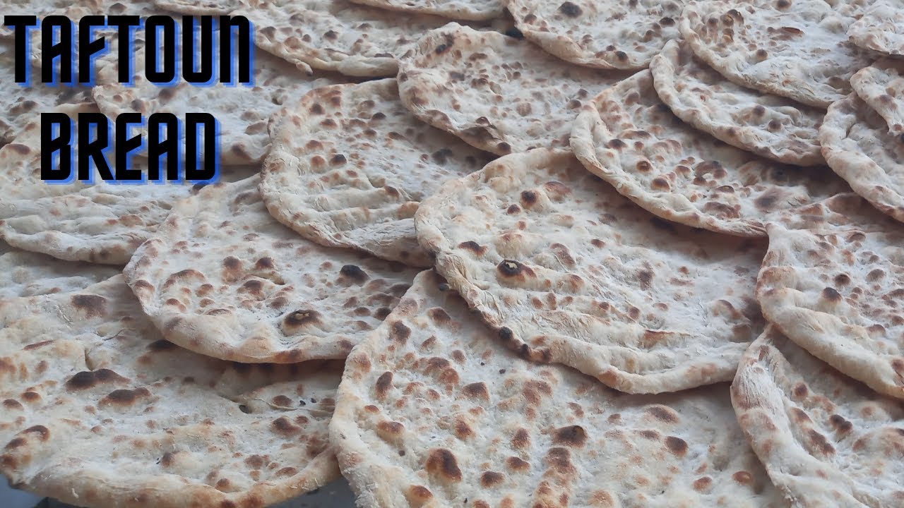 Baking a lot of Iranian tafton bread | The most different and best ...