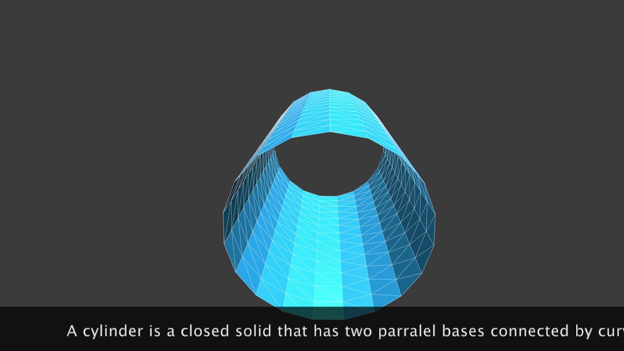 shape of cylinder geometry in 3d - YouTube