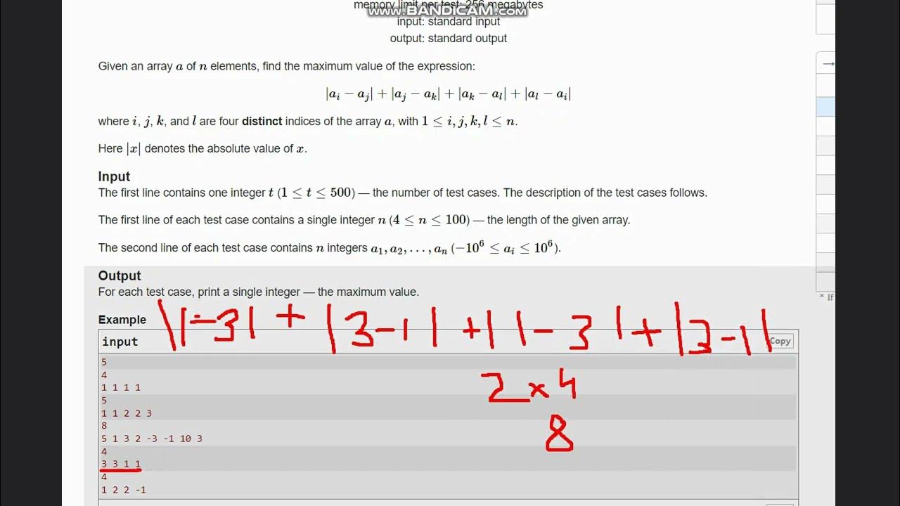 A. Too Min Too Max | Codeforces Round 931 (Div. 2) | Full solution with code - YouTube