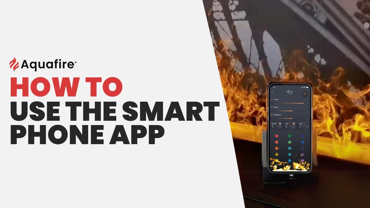 Previewing the smartphone app for the Aquafire Pro water vapor electric ...