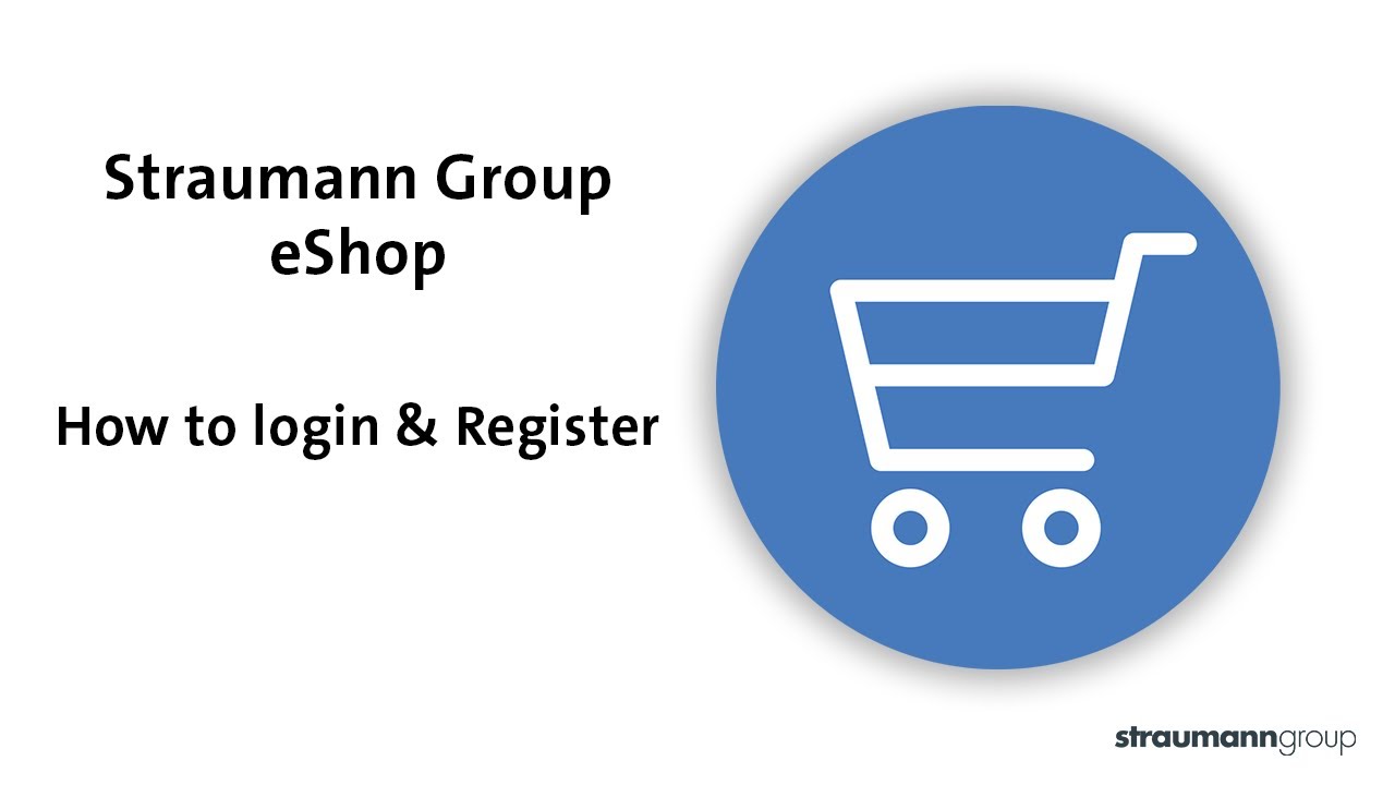 Straumann Group eShop - Login & Register - YouTube