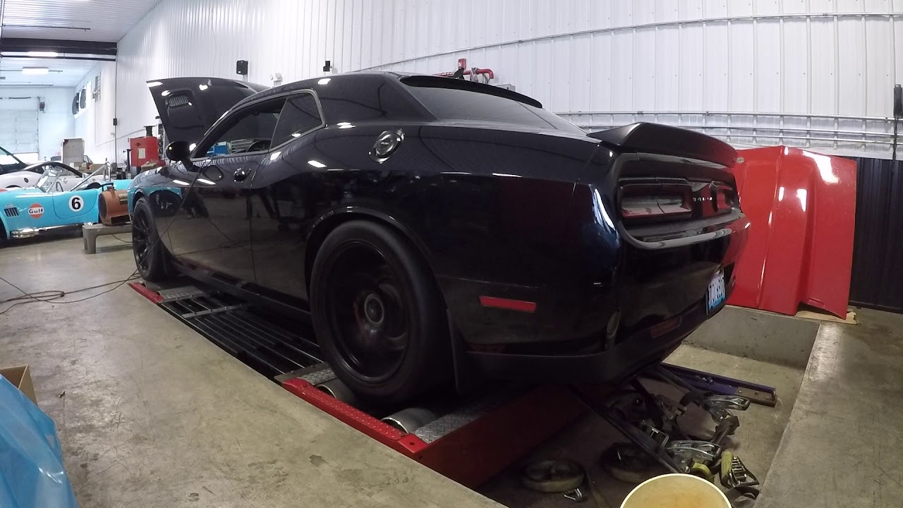 2016 Dodge Challenger Hellcat Baseline Dyno - YouTube