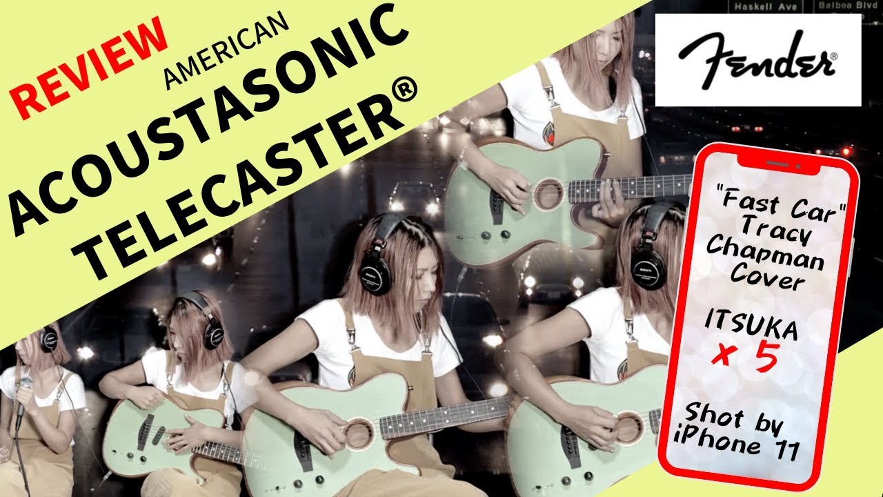 Fender American Acoustasonic Telecaster Review, Tracy Chapman Cover [EN ...