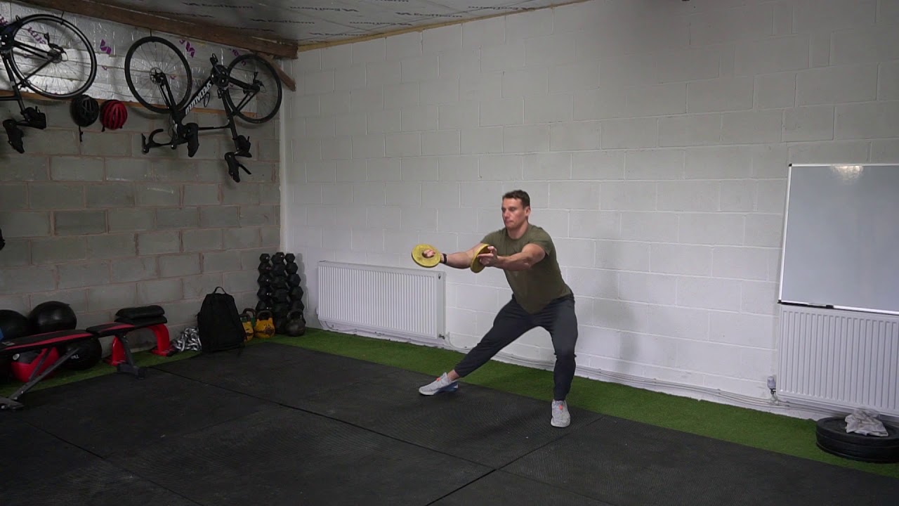 Lateral Lunge With Forward Reach - YouTube