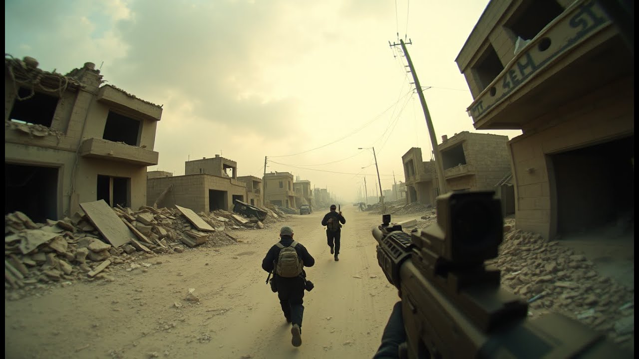 Bodycam shows action in Al-Resala neighborhood OHD - YouTube