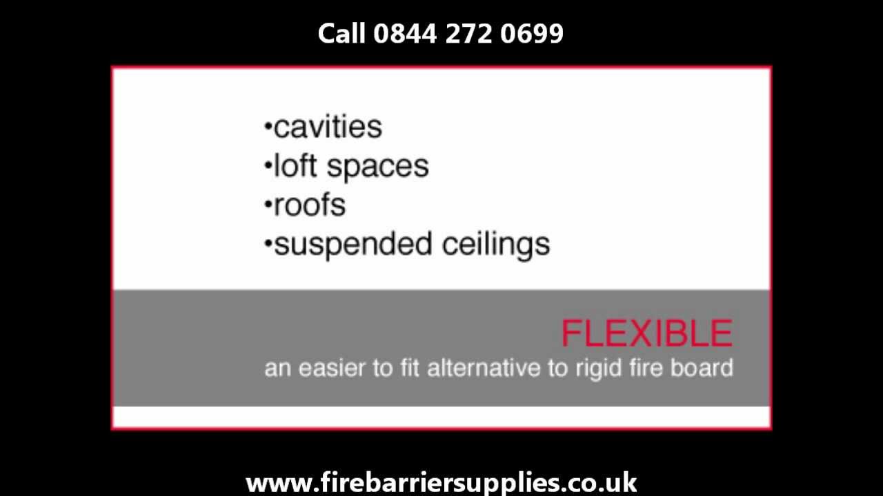 Rigid Fire Board Alternative PU28 Fire Barrier Supplies - YouTube