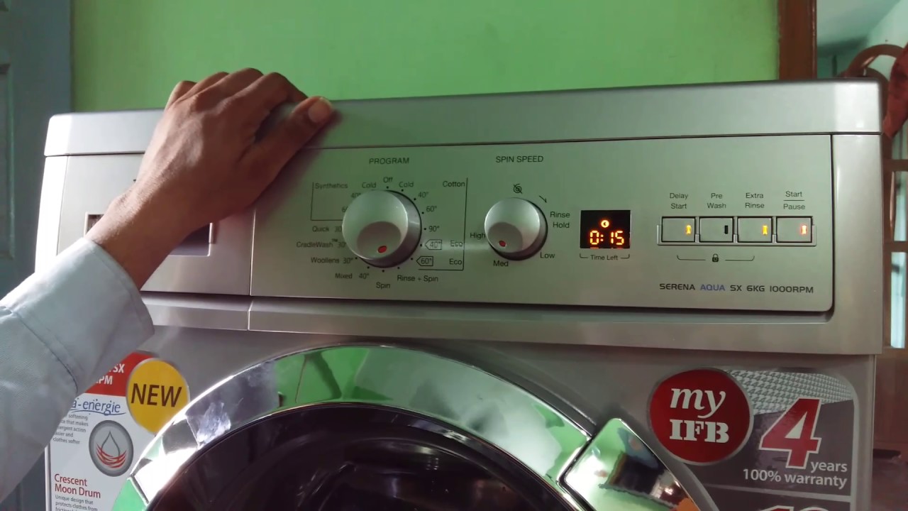 IFB fully automatic front load machine demo - YouTube