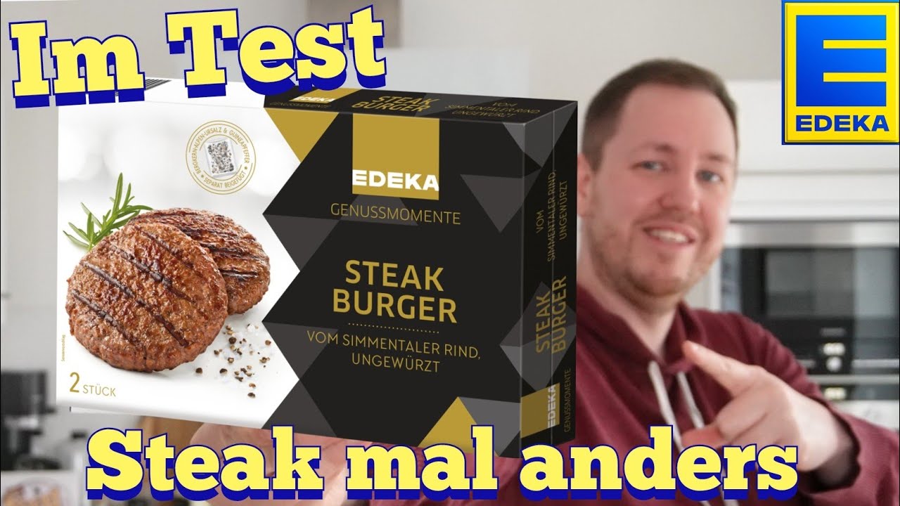 EDEKA: "Genussmomente" Steak Burger vom Simmentaler Rind im Test - YouTube