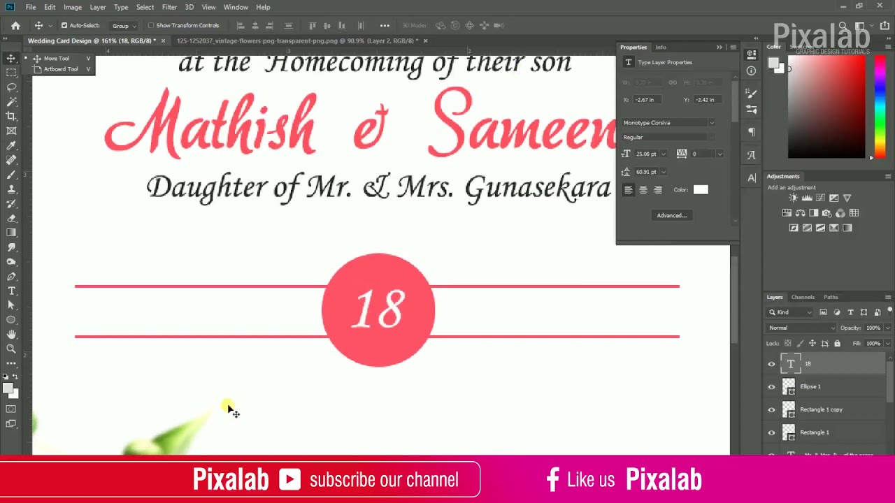 How To Design Modern Wedding Card Episode 02 how-to-design-modern-wedding-card-episode-02