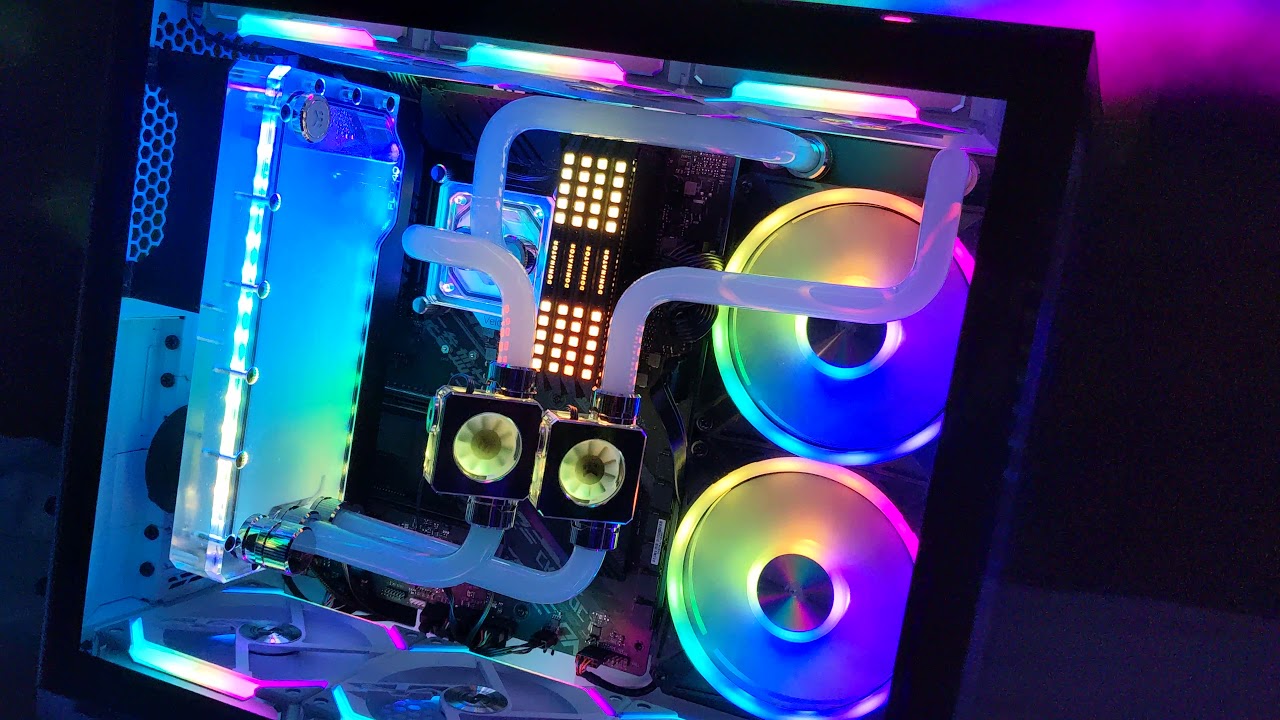 Lian Li O11 Dynamic Mini - Water Cooling Without GPU (V1) - YouTube