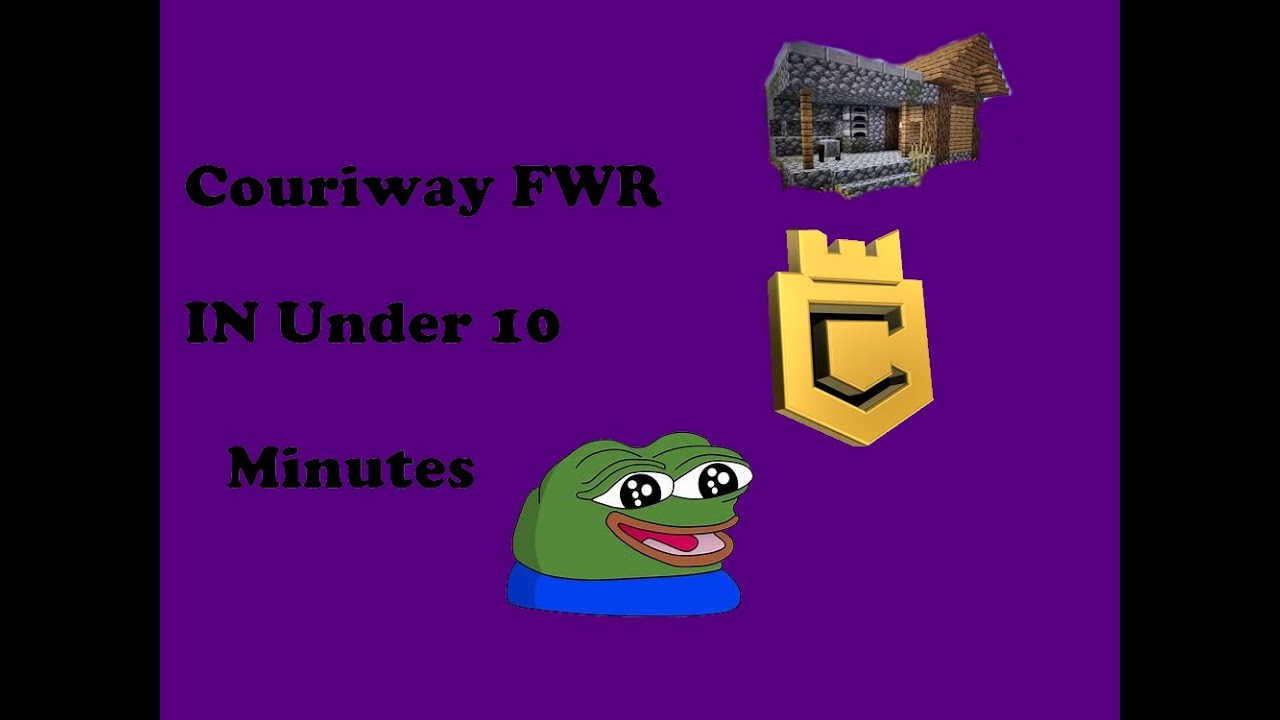 Rerunning Couriway Former World Record in Under 10 Minutes (Minecraft ...