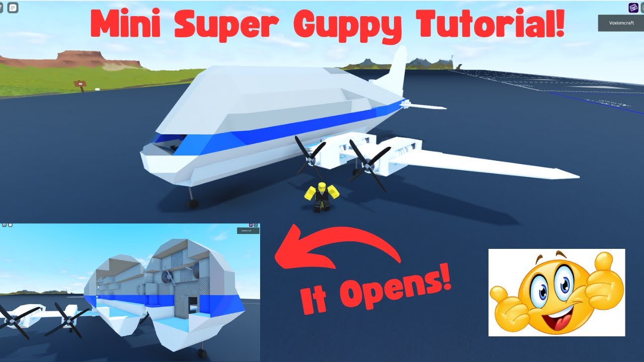 Mini Super Guppy Tutorial | Plane Crazy - YouTube