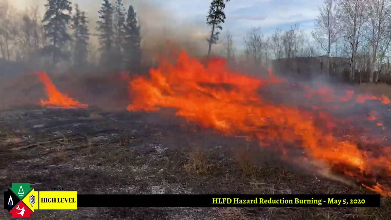 High Level Fire Department Hazard Reduction Burning - YouTube