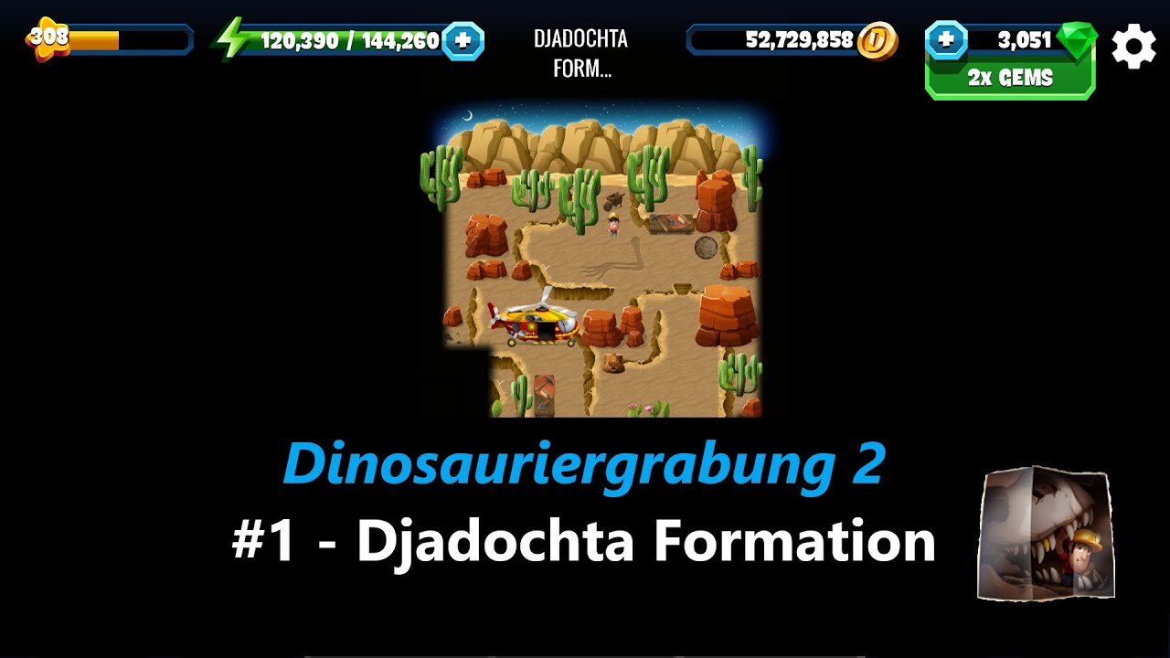 Lets Play Diggy's Adventure – Dinosauriergrabung 2 – #1 Djadochta ...
