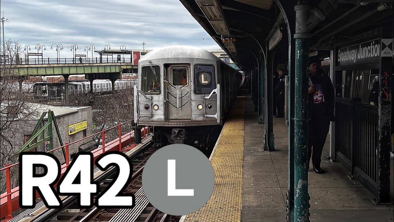 Retired NYC Subway R42 signed up as (L) @Broadway Junction - YouTube