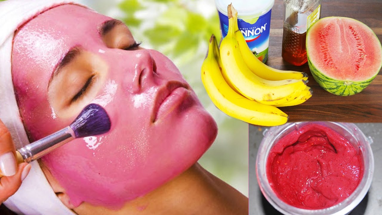 Get Healthy Glowing Skin | Banana & Watermelon Face pack For Whitening ...