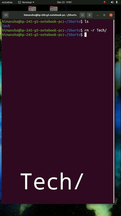 How To Remove Folder In Ubuntu Shorts Jurgostech Youtubeshorts Youtube