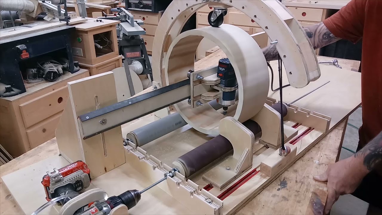 Stave drum jig - YouTube