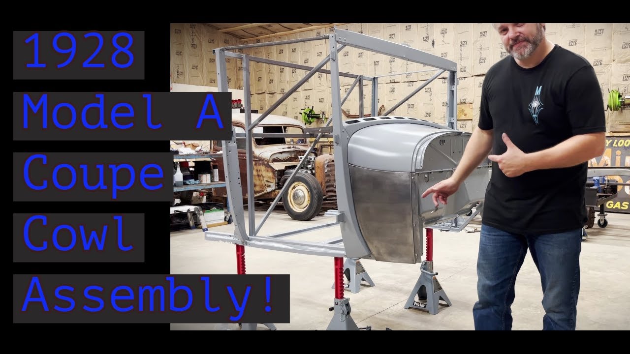 Cowl assembly begins on the Hemi powered 1928 Model A Special Coupe ...