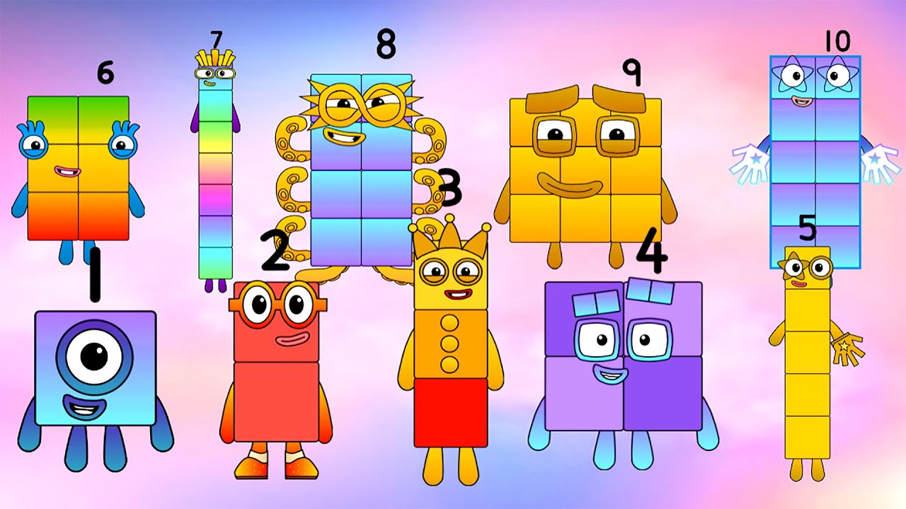 Rainbow Sprunki: Colorful blocks band 1 - 10 Garish - YouTube