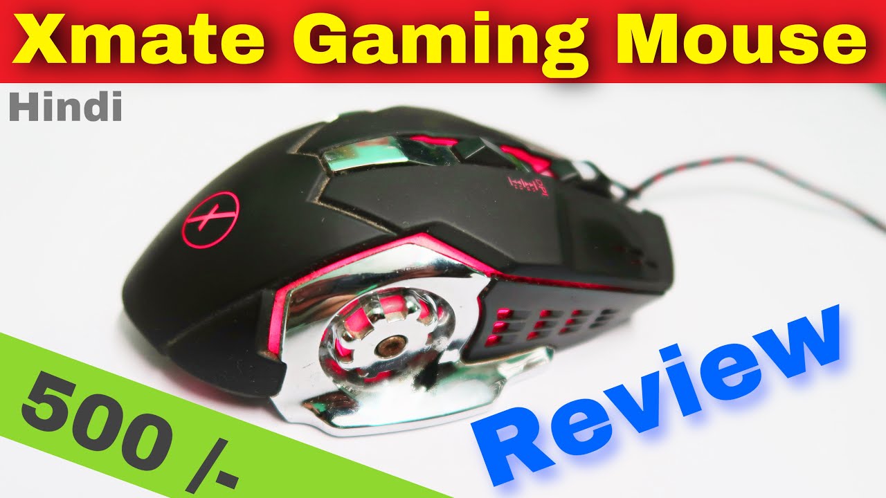 Best gaming mouse under 500 | Xmate gaming mouse unboxing and review 🔥 ...