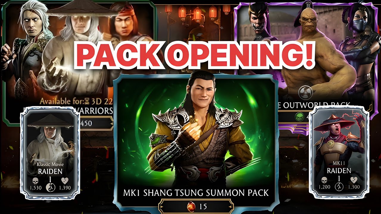 Pack Opening- EWP, Mk1 Shang Tsung Summon Pack | Mk mobile pack opening ...