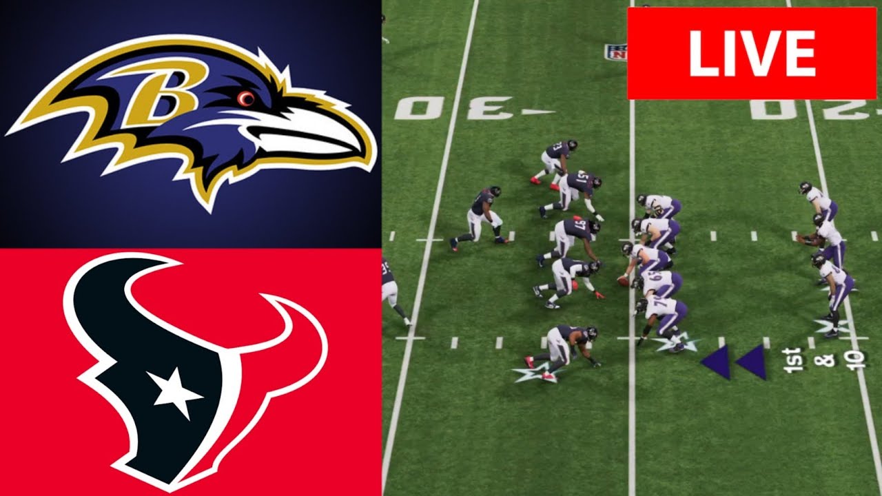 🔴LIVE 🔴Baltimore Ravens VS Houston Texans/ NFL Halftine show// NFL ...
